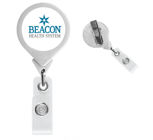 Round Badge Reel Holder - Polydome Label | Beacon